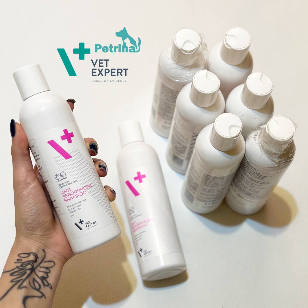 شامپو ضد شوره سگ و گربه برند وت اکسپرت (درمانی) | Vet Expert ...