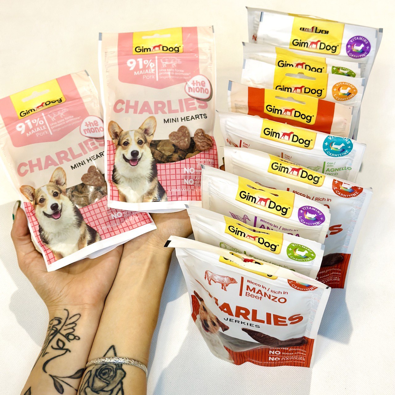 تشویقی سگ جیم داگ طعم گوشت خوک | Gim Dog Treats - پتشاپ آنلاین پترینا